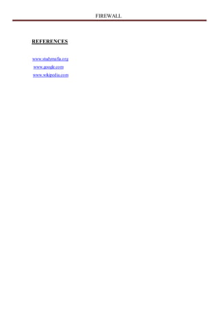 Firewall final (fire wall) | PDF