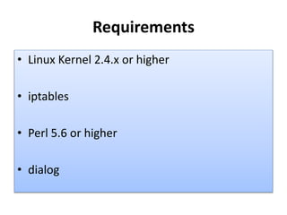 Firewall in Perl by Chankey Pathak | PPTX | Operating Systems | Computer Software and Applications