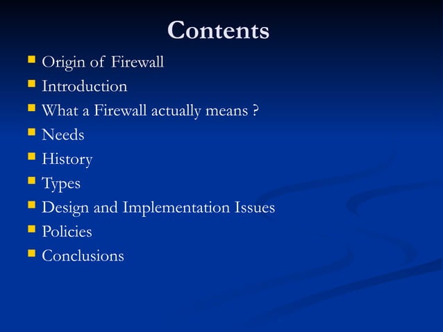 Firewall | PPT