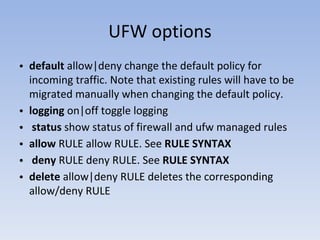 Firewall(linux) | PPT