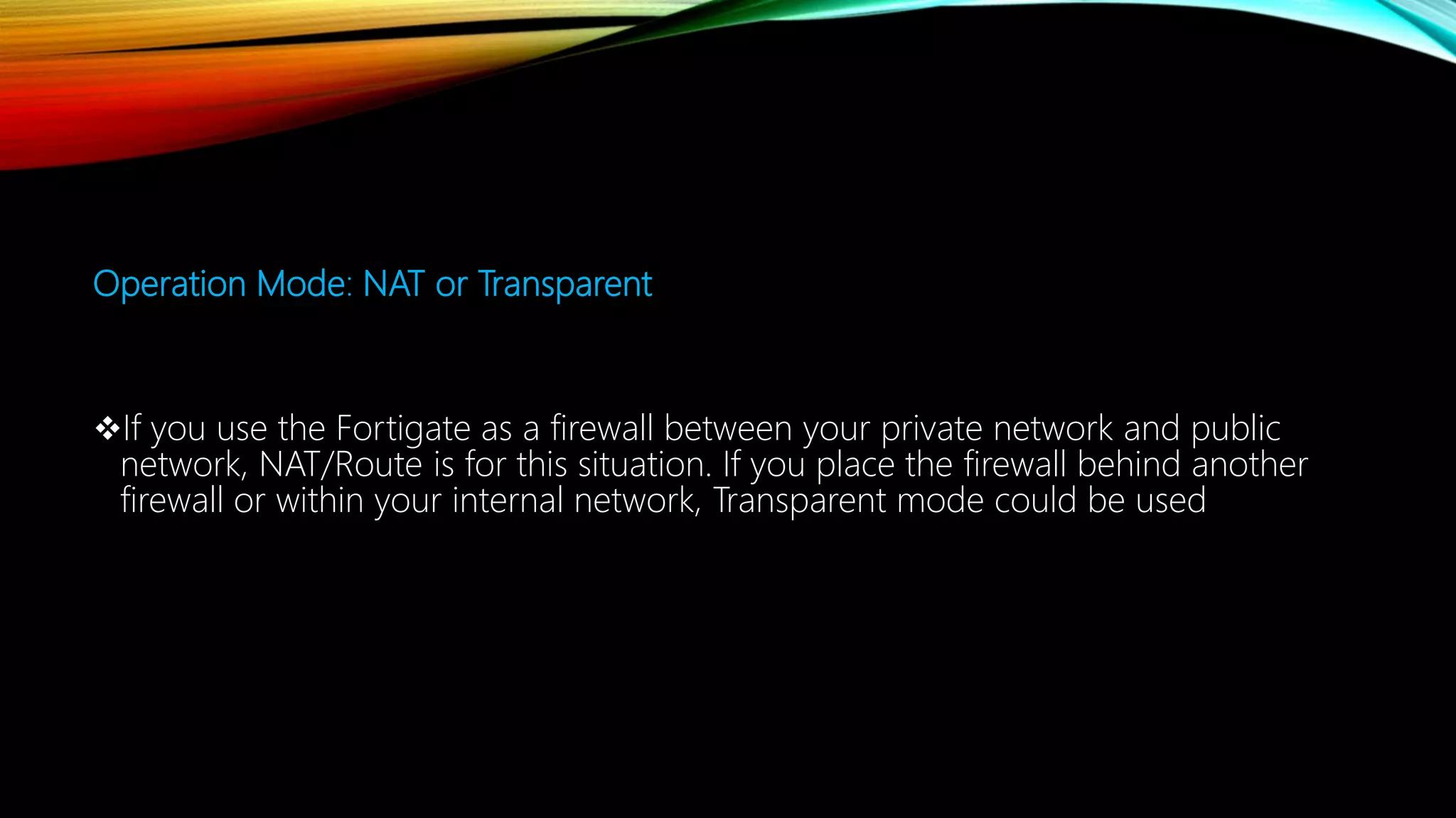 Firewall management introduction | PPTX