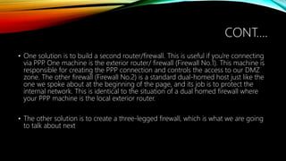 Firewall management introduction | PPTX