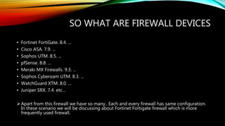 Firewall management introduction | PPTX