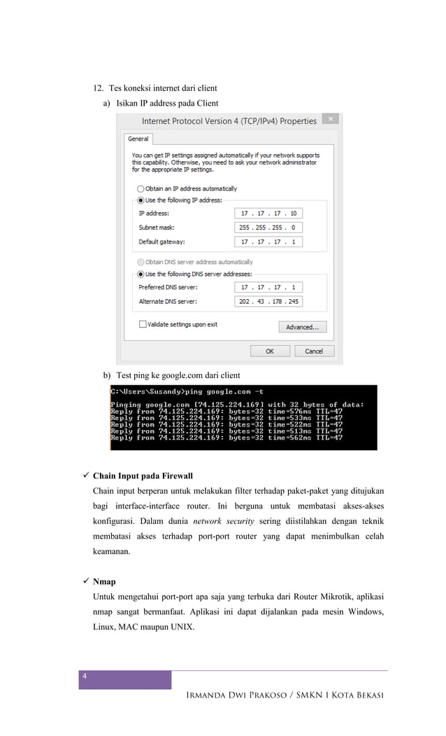 Firewall Mikrotik | PDF