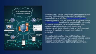 Firewall Online Training Covering Firewall Policies & Attack Mitigation ...