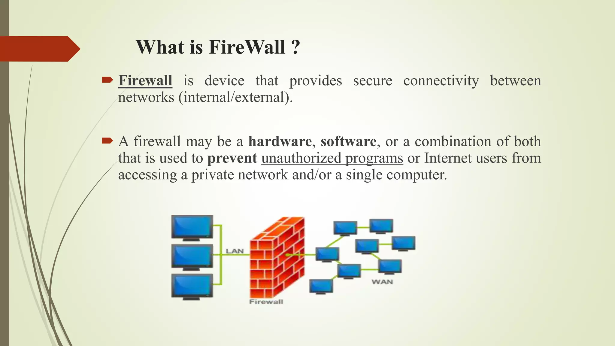 Firewall & packet filter new | PPTX | Computer Networking | Computing