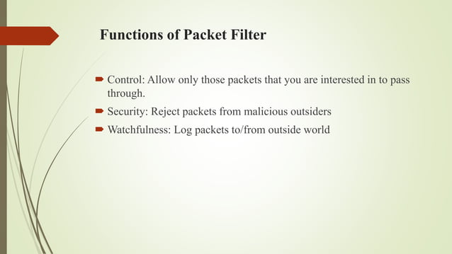 Firewall And Packet Filter New Pptx Computer Networking Computing