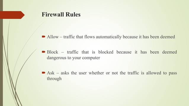 Firewall & packet filter new | PPTX | Computer Networking | Computing