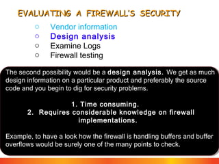 Firewall Penetration Testing | PPT | Internet | Computing