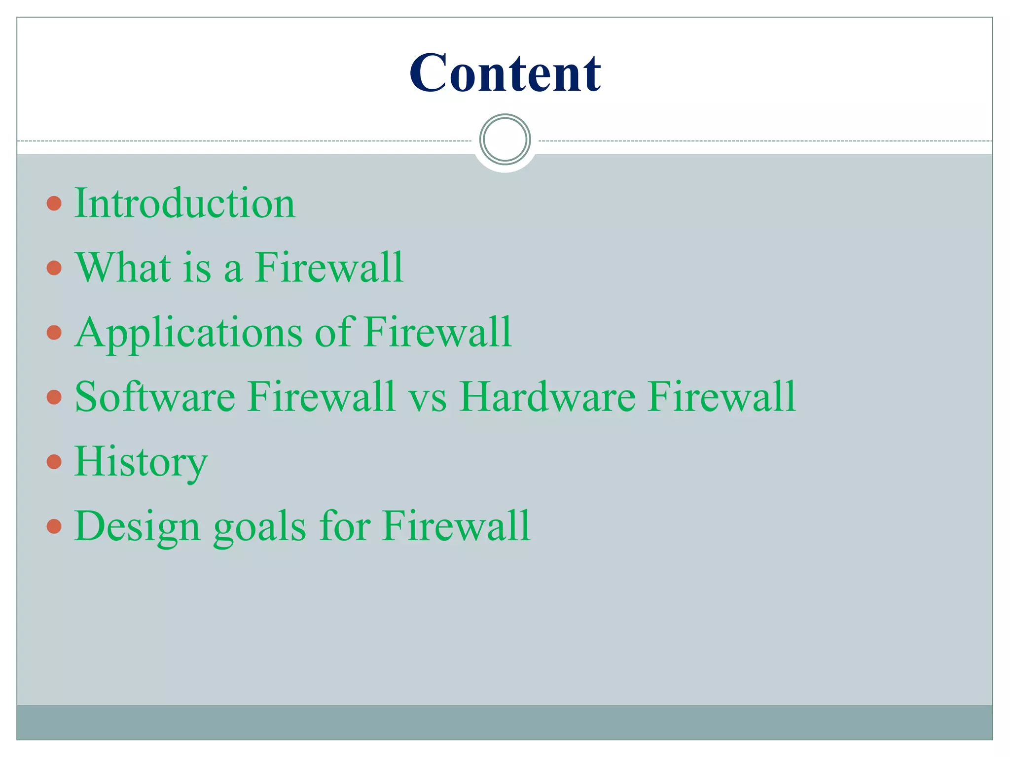 Firewall ppt | PPT