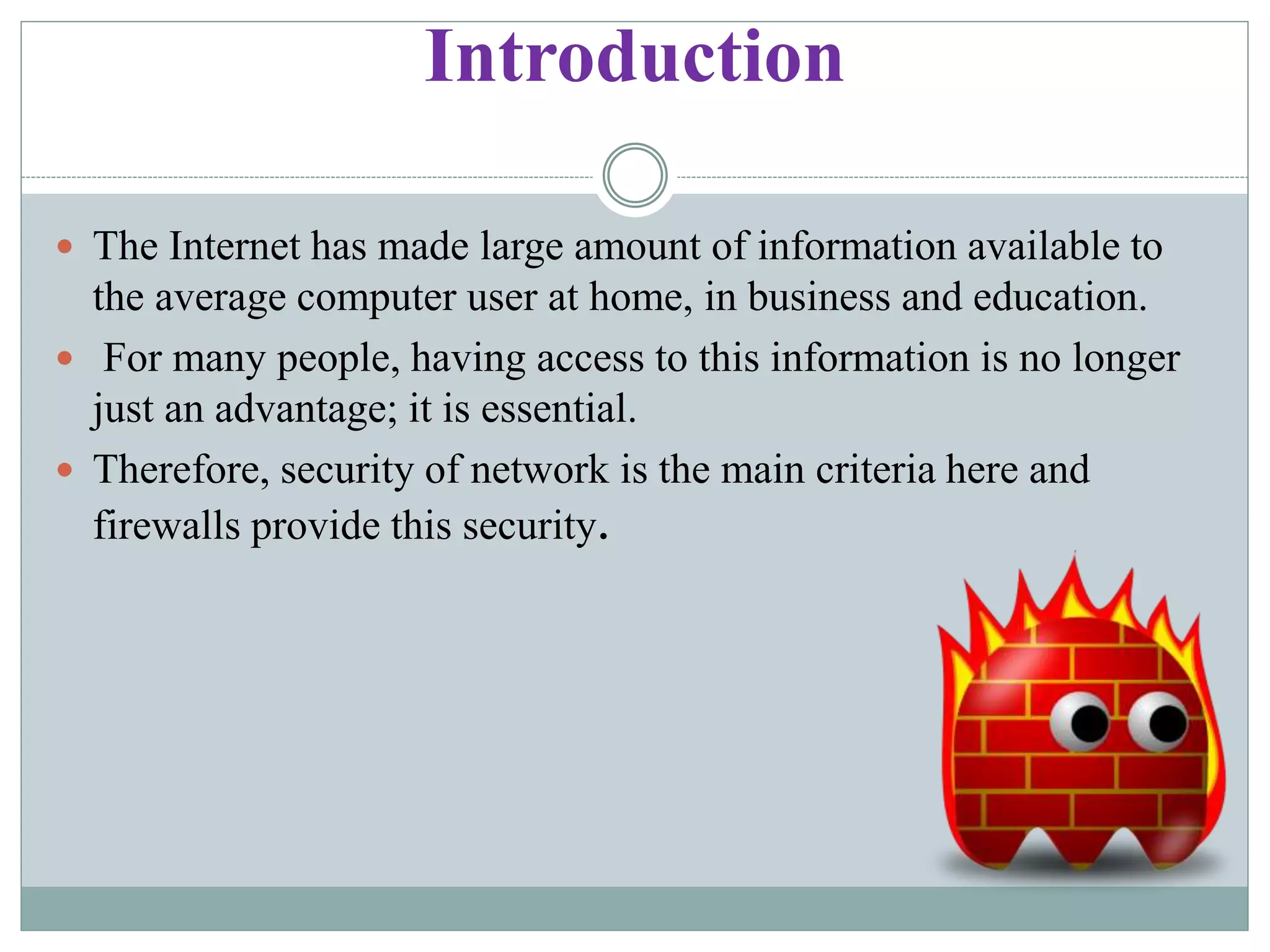 Firewall ppt | PPT