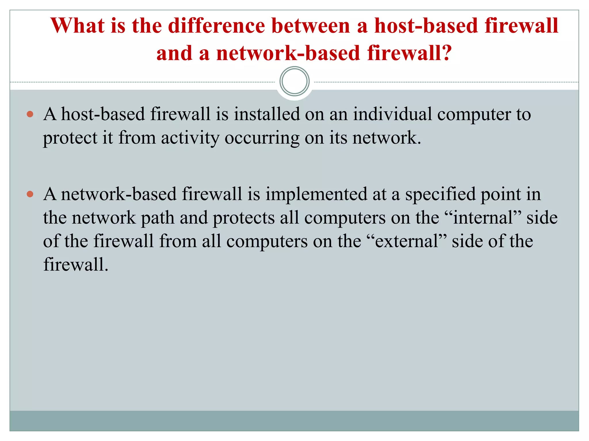 Firewall ppt | PPT