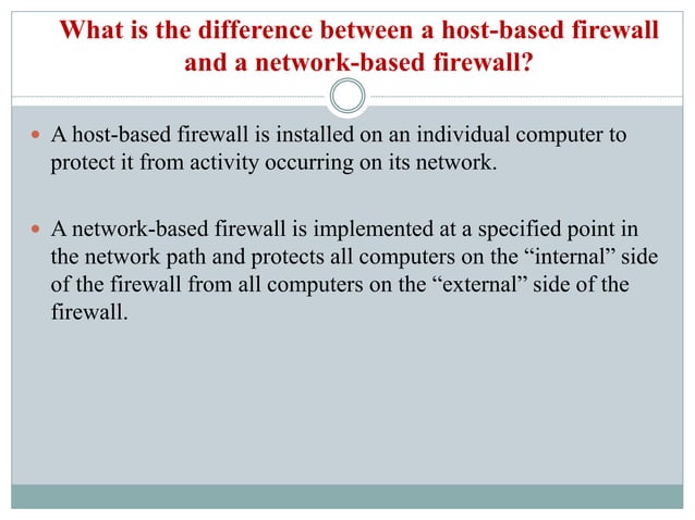Firewall ppt | PPT
