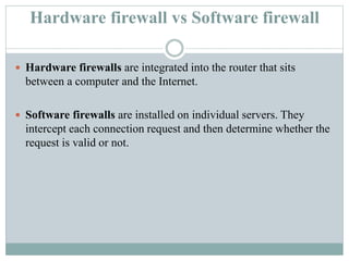 Firewall ppt | PPT