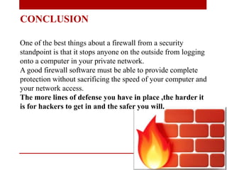 Firewall ppt | PPT