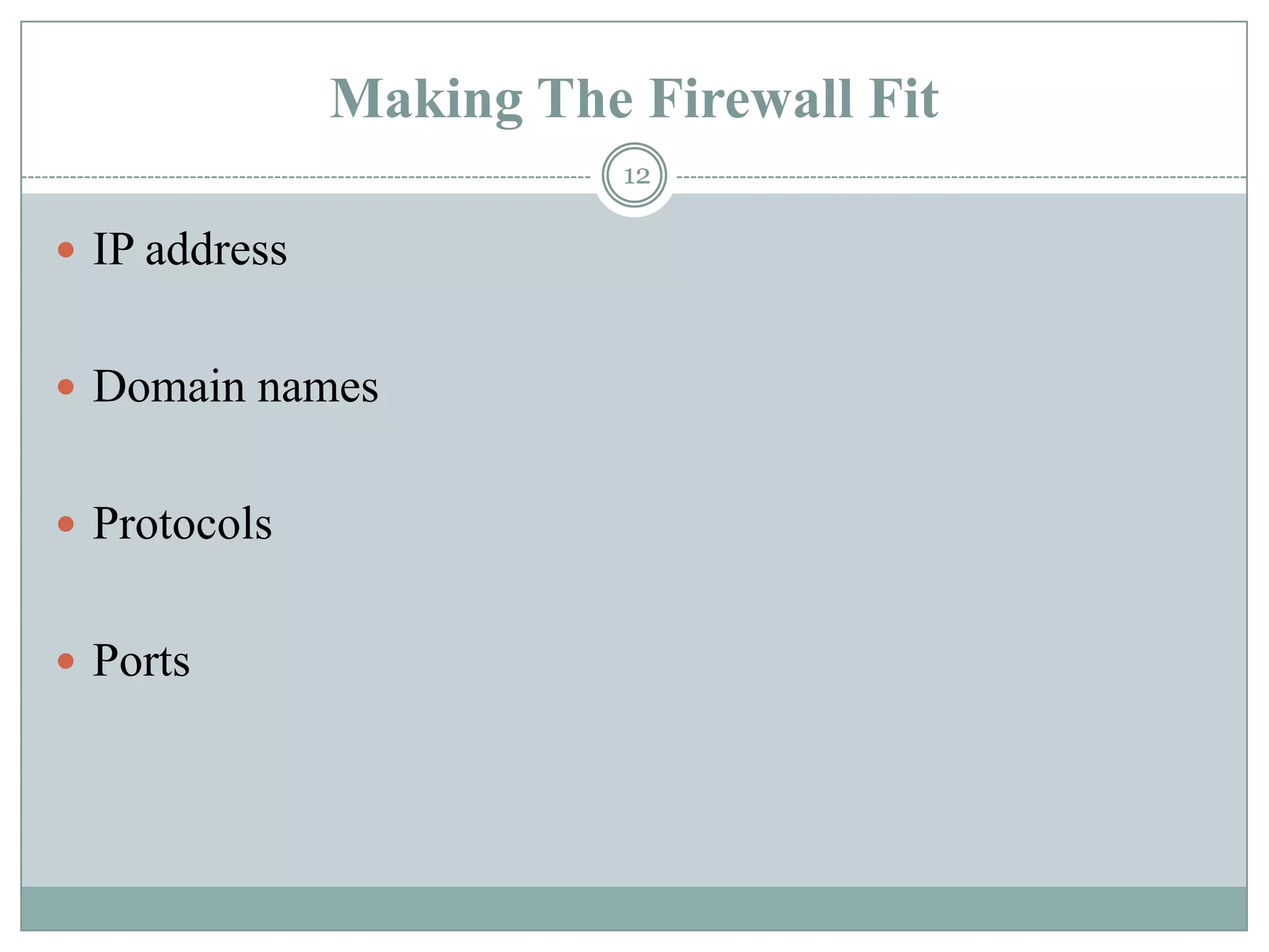 Firewall presentation | PPTX