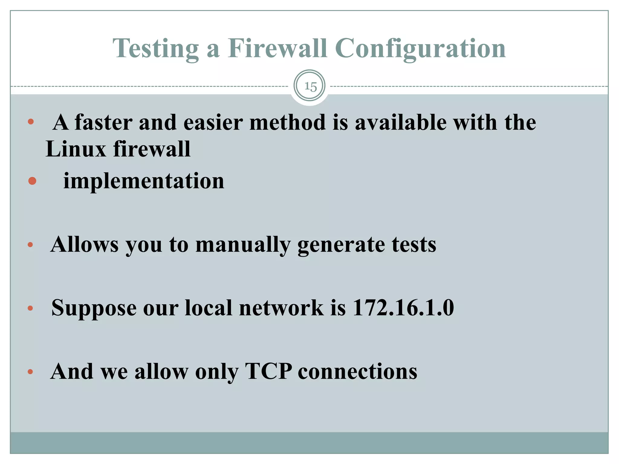 Firewall presentation | PPTX