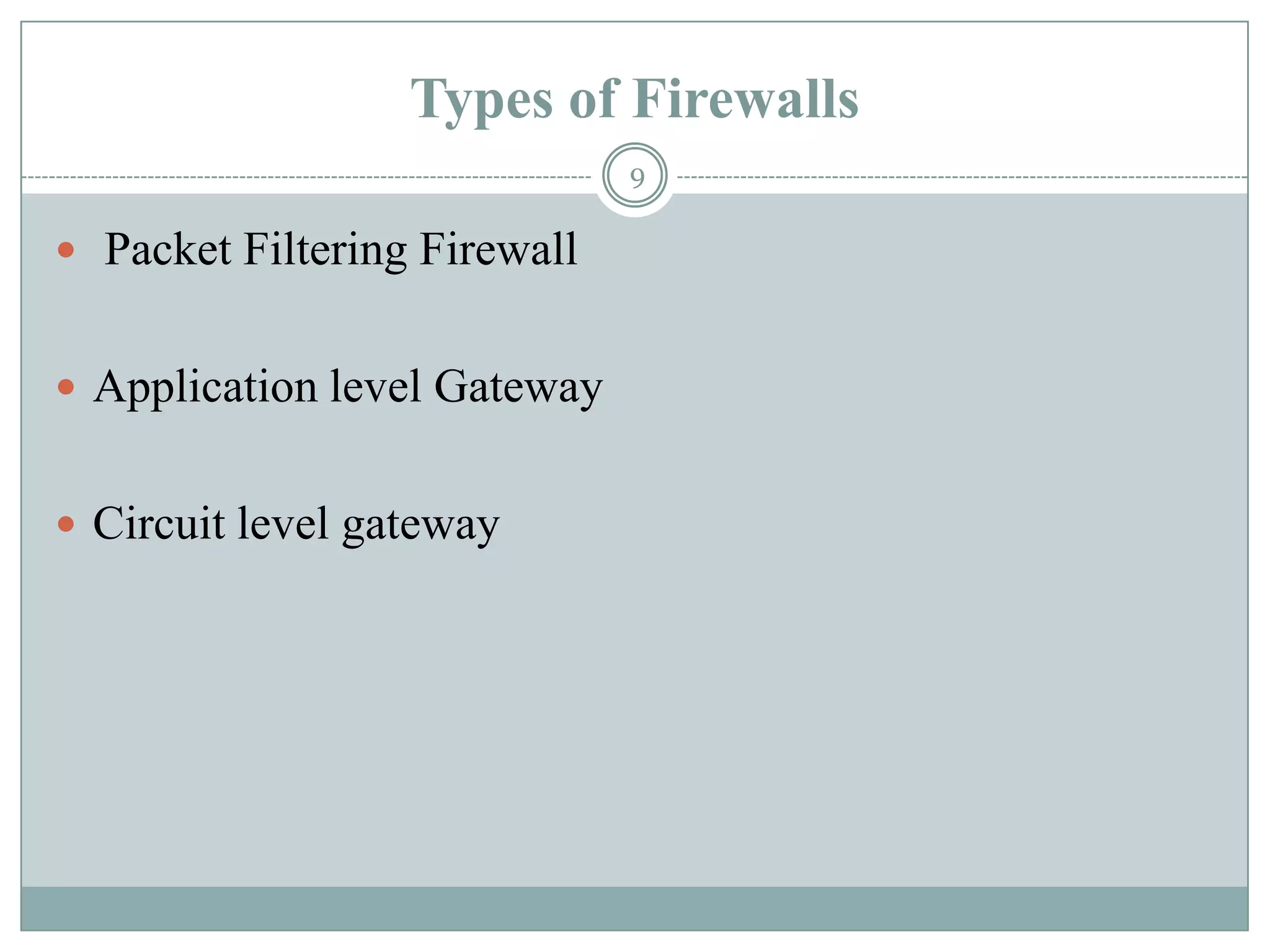 Firewall presentation | PPTX