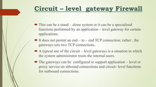 Firewall presentation | PPTX