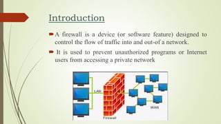 Firewall presentation | PPTX