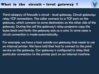 Firewall presentation m. emin özgünsür | PPT
