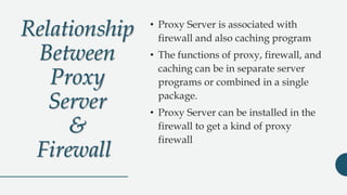 Firewall & Proxy Server | PPTX | Computer Networking | Computing