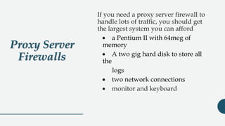 Firewall & Proxy Server | PPTX