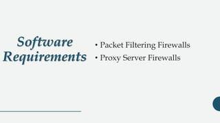 Firewall & Proxy Server | PPTX | Computer Networking | Computing