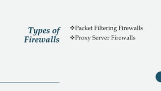 Firewall & Proxy Server | PPTX