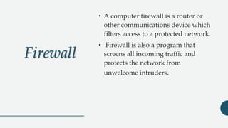 Firewall & Proxy Server | PPTX