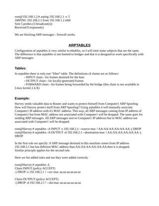 Basics of firewall, ebtables, arptables and iptables | PDF
