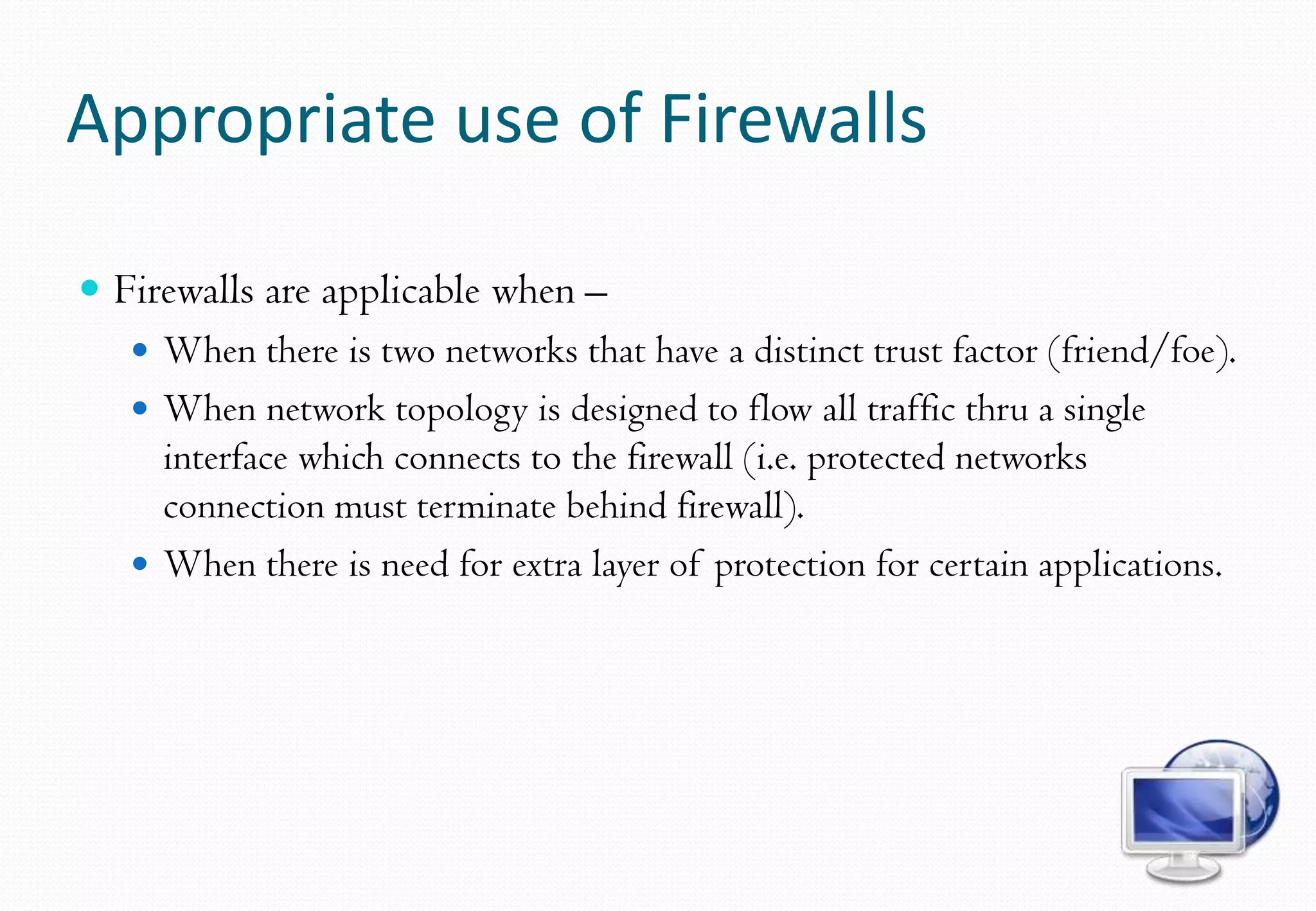 Firewalls | PPTX | Computer Networking | Computing