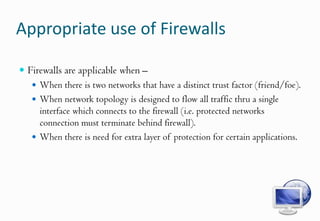 Firewalls | PPTX | Computer Networking | Computing