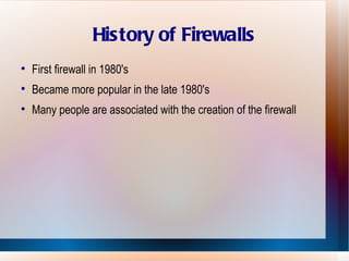 Firewalls | PPT