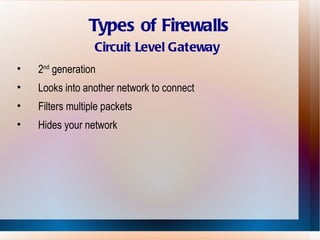 Firewalls | PPT