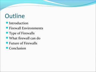 Firewalls | PPT
