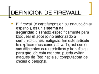Firewalls | PPT