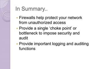 Firewalls-Intro | PPTX