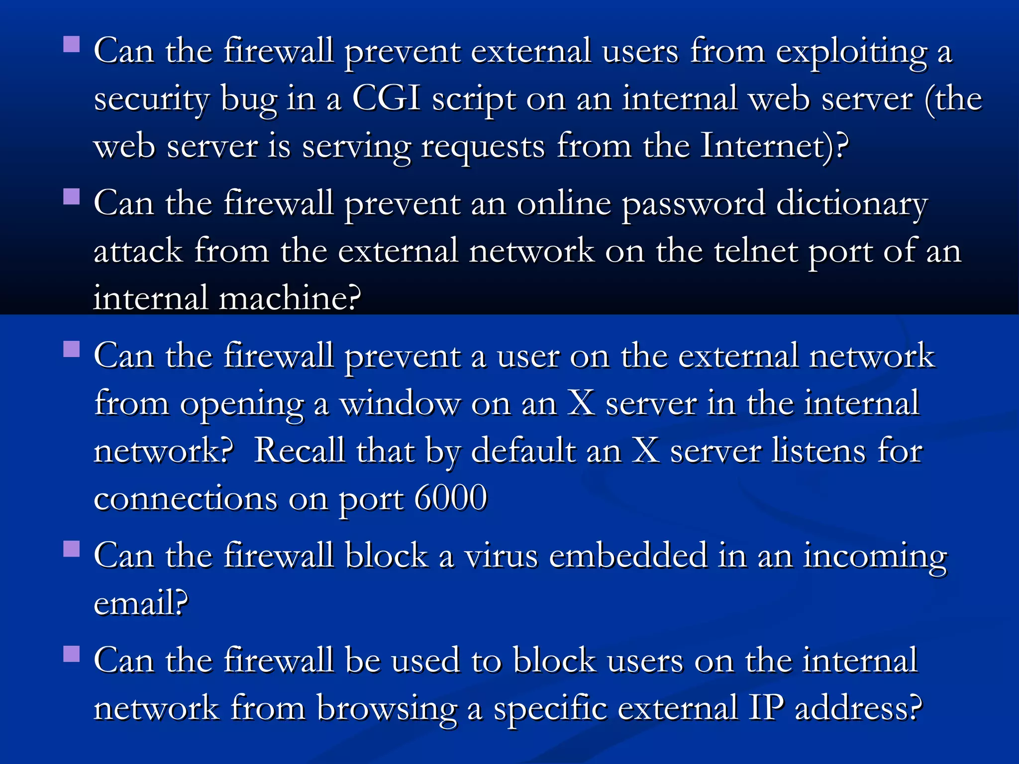 Firewalls | PPT