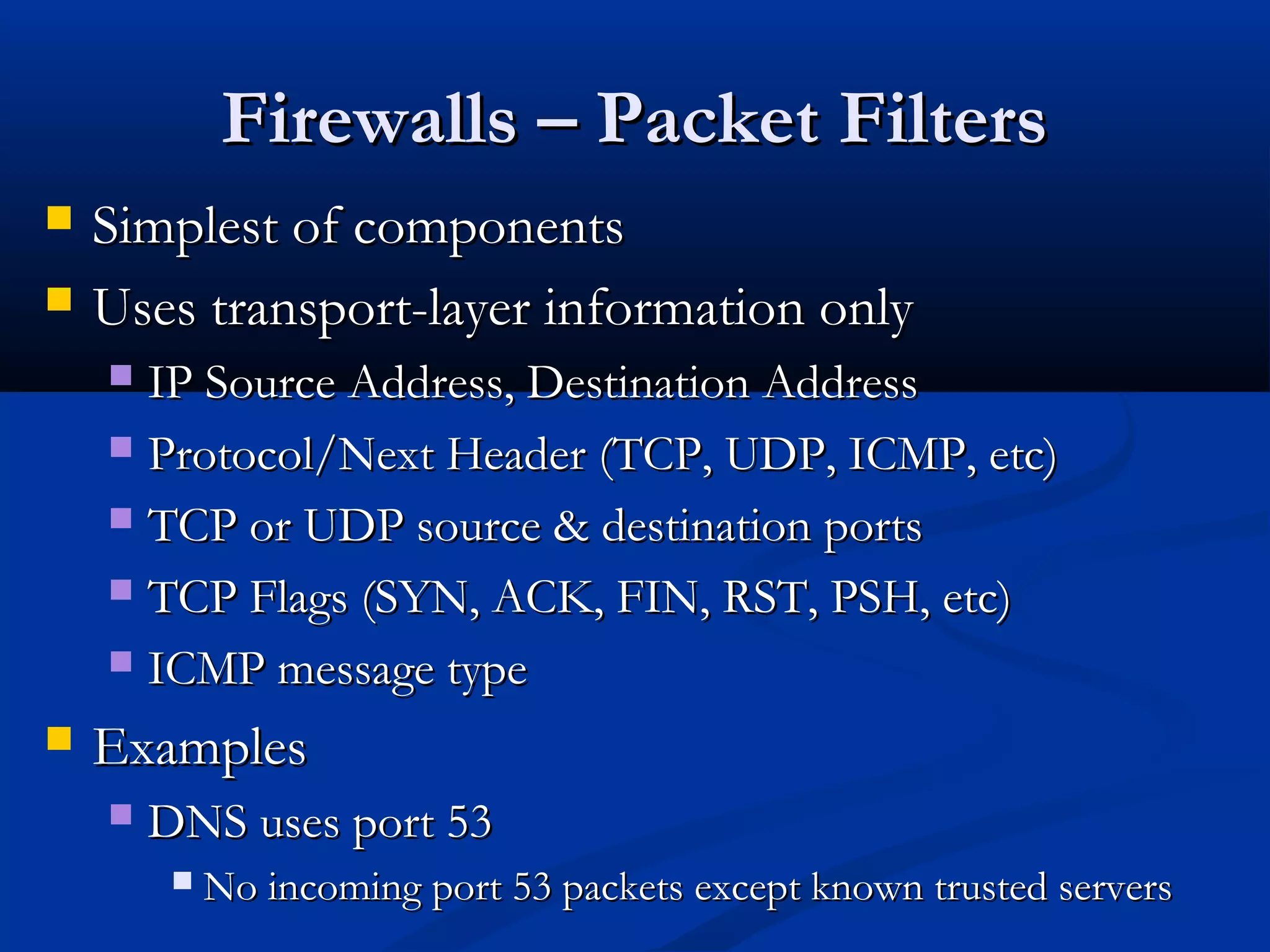 Firewalls | PPT