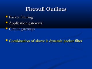 Firewalls | PPT