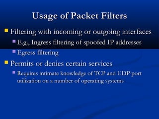 Firewalls | PPT