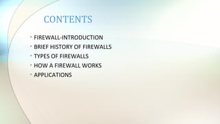 Firewalls | PPT | Internet | Computing