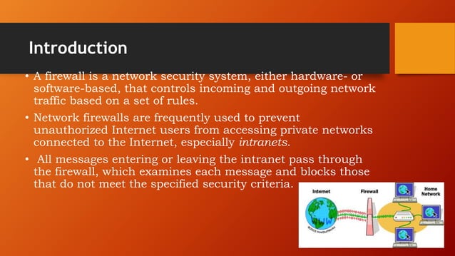 Firewalls | PPTX | Internet | Computing
