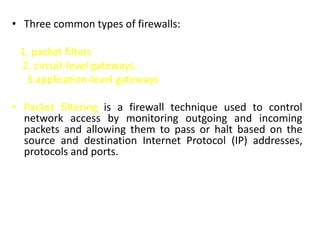 Firewalls | PPT