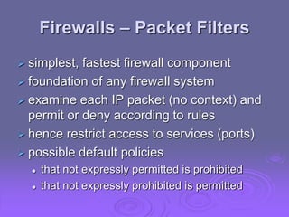 Firewalls | PPT