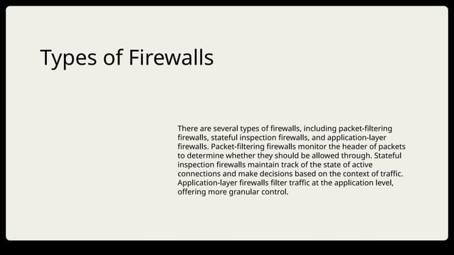 Firewall in IT infrastructure for Network Security | PPT