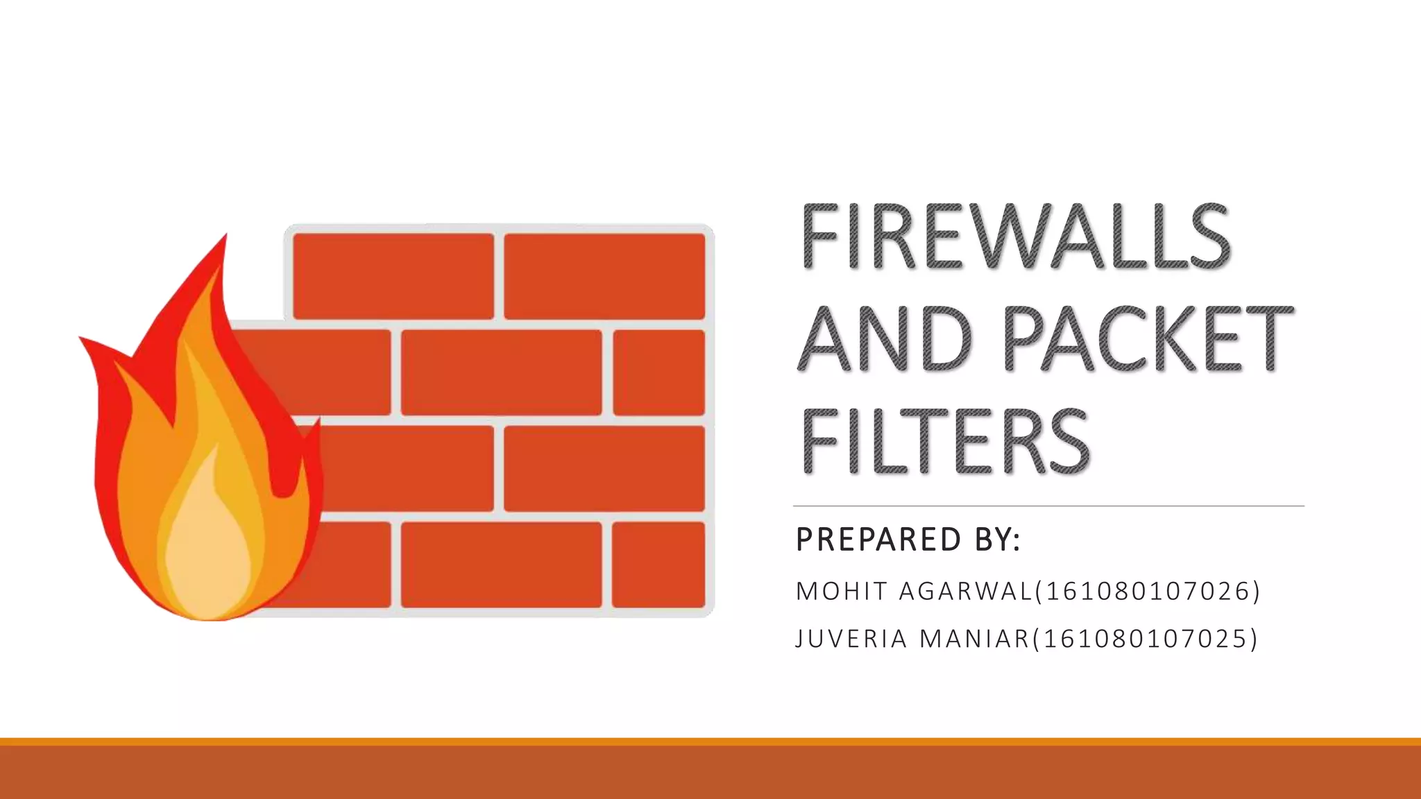 Firewalls And Packet Filters Ppt