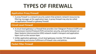 Firewalls and packet filters | PPTX