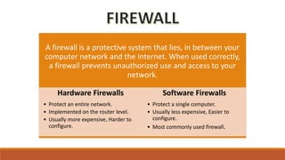 Firewalls and packet filters | PPTX